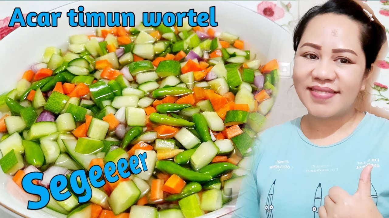 Resep dan cara membuat acar timun wortel - YouTube