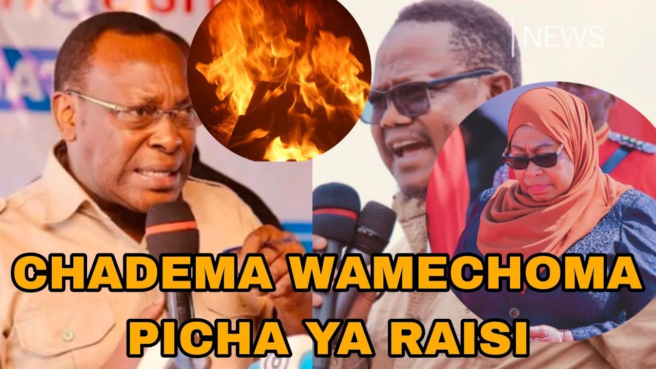 CHADEMA WAMECHOMA PICHA YA MH RAISI WAKIWA DODOMA|WATU WADAI WAMEISHIWA ...