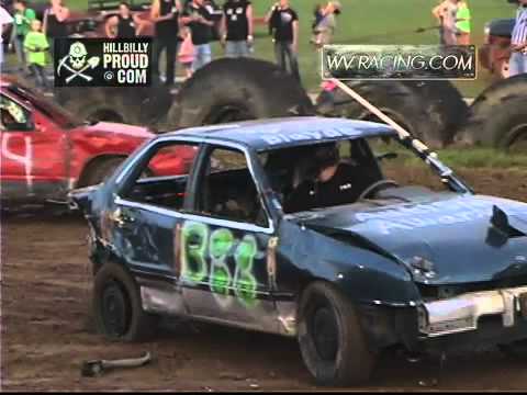 6 Cylinder Demo Derby Jackson County Junior Fair, WV 7-24-2012 - YouTube