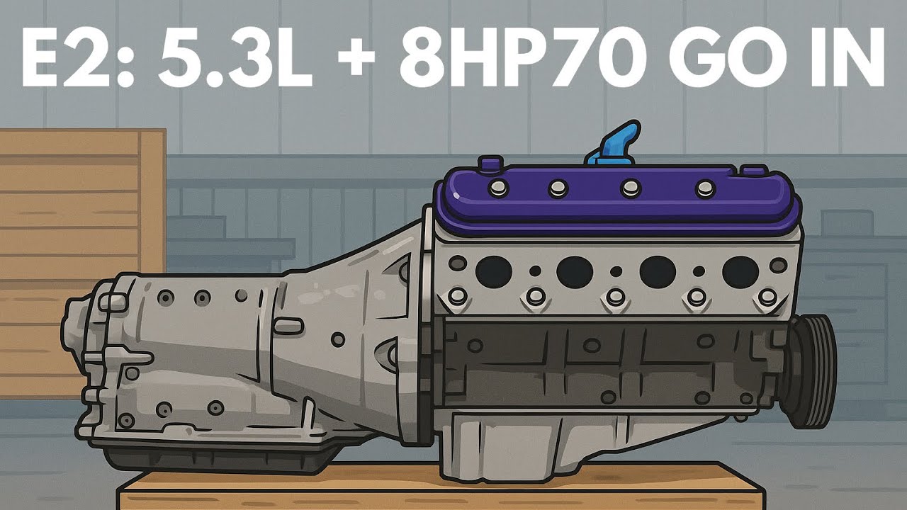 Episode 2: 5.3+8HP70 go in! | BMW 328i Wagon (E91) LS Swap Project ...