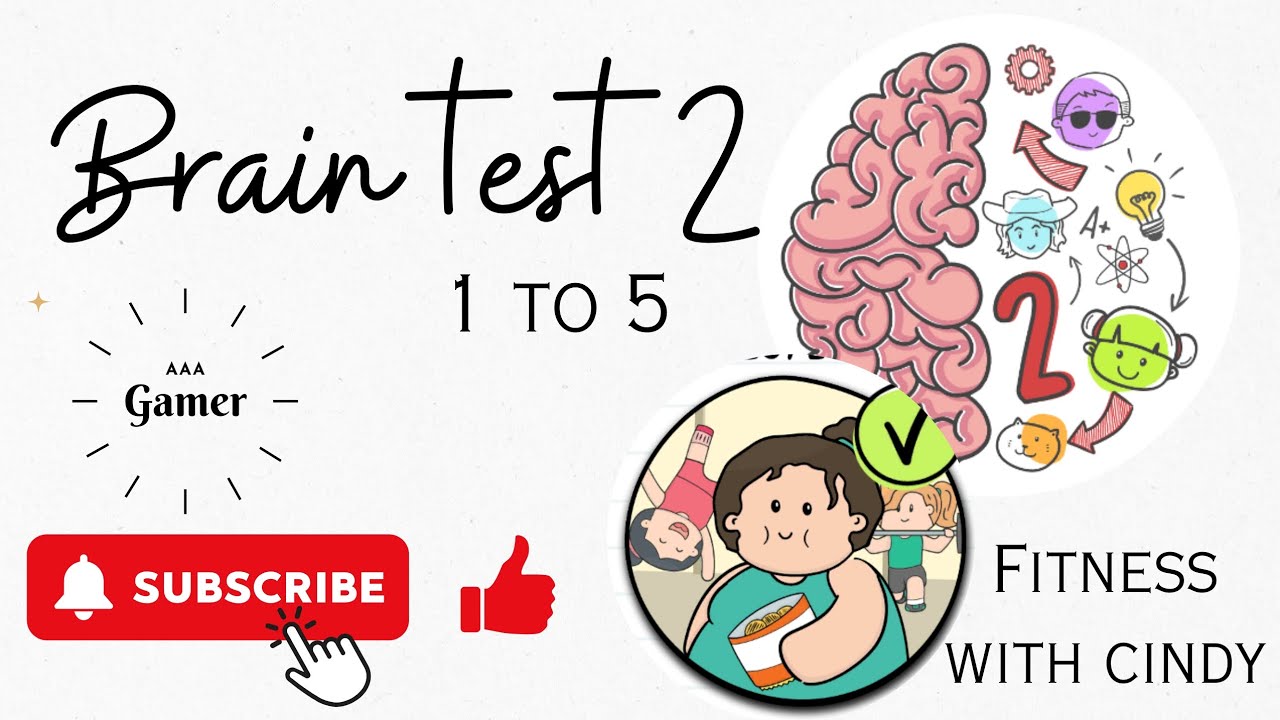 brain test 2 | round complete/ level 1 to 5 | fitness with Cindy @AAA ...