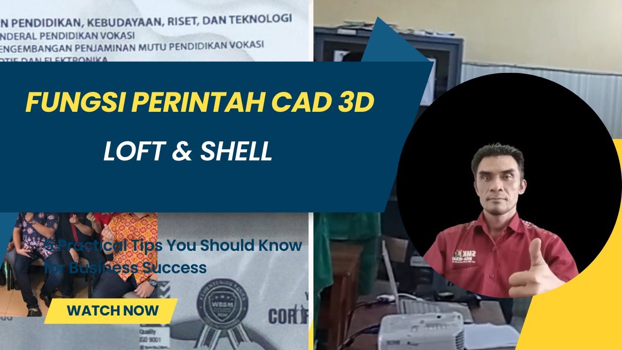 TUTORIAL FUNGSI PERINTAH LOFT & SHELL - YouTube