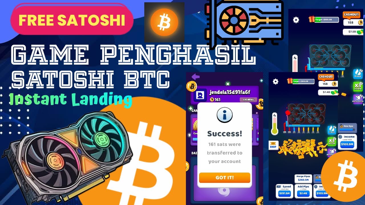 ENAK BANGET! GAME PENGHASIL SATOSHI BITCOIN - FREE SATOSHI BTC BITCOIN ...