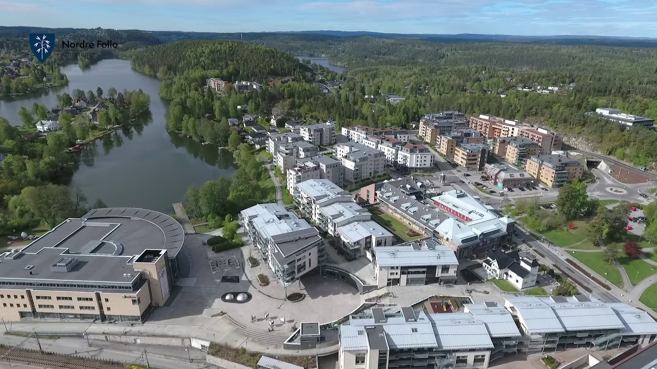 Kolbotn sentrum sett fra luften med musikk mai 2020 - YouTube
