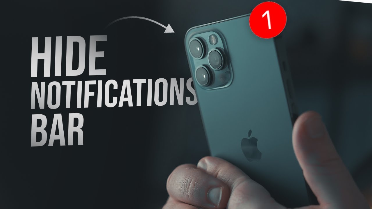 How to Hide Notification Bar on iPhone (explained) - YouTube