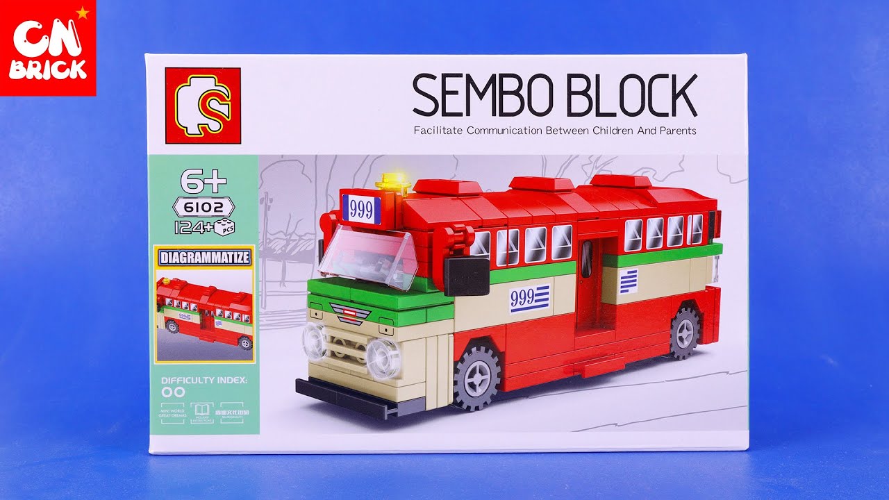 Unoffical LEGO THAI BUS SEMBO BLOCK 6102 Unofficial LEGO - YouTube