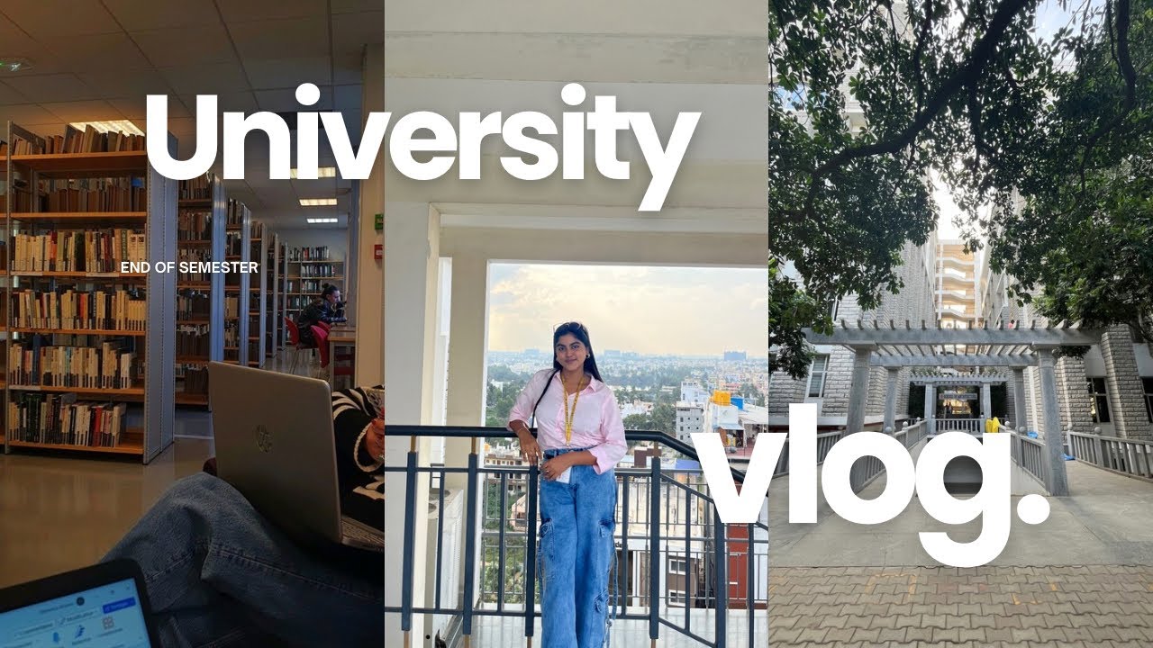 A day in my university📚🎥 | University vlog~(exam,campus,short film ...