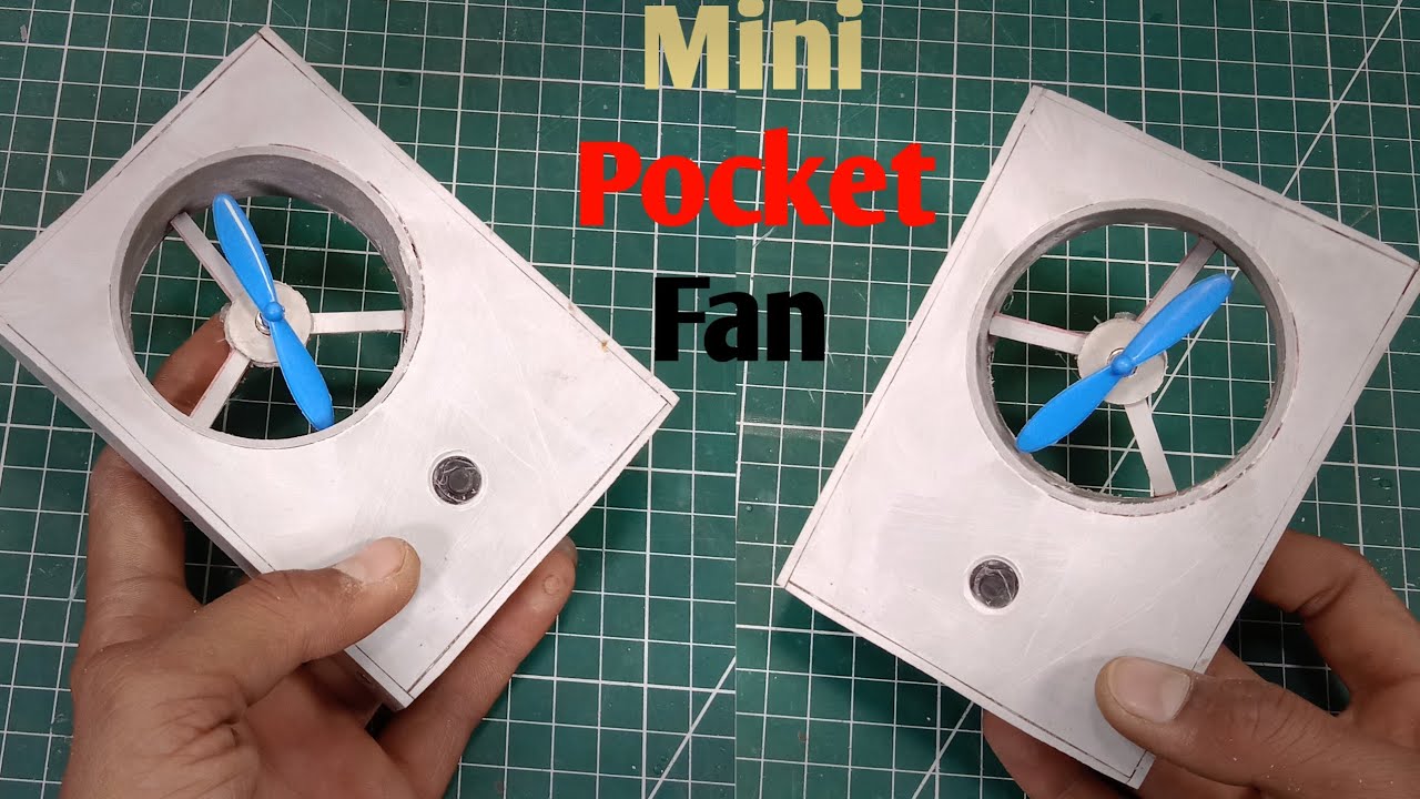 Haw To Make Mini Pocket Fan 😁 at Home by pvc pipe sit - YouTube