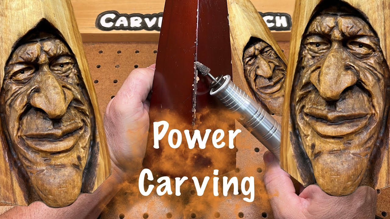 Power carving woodcarving with Kutzall-Foredom-Dremel 4000 -old ...