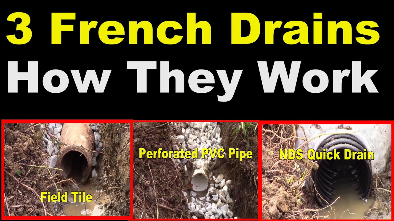 3 French Drains and How They Work - YouTube