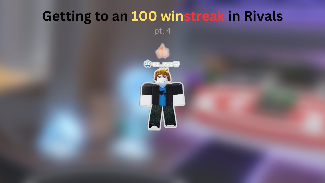 I tried getting to an 100 winstreak in Roblox Rivals! (pt. 4) - YouTube