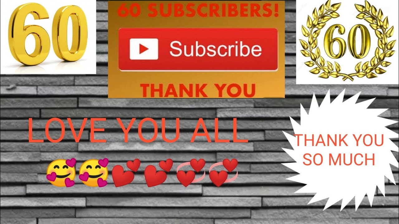 60 Subscribers special.🥰🥰 - YouTube