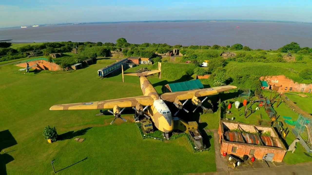Drone Over Fort Paull England - YouTube