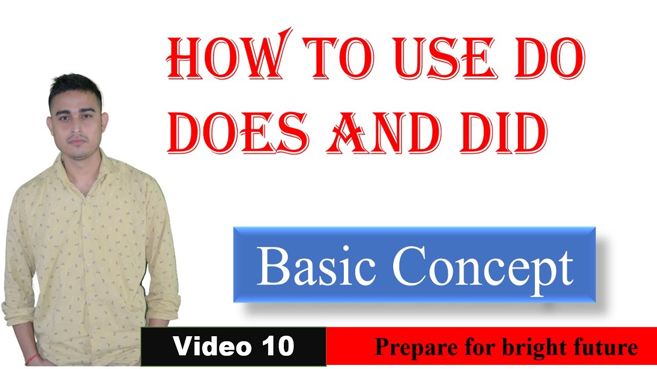 How to use Do Does and Did in English grammar | English Grammar video ...