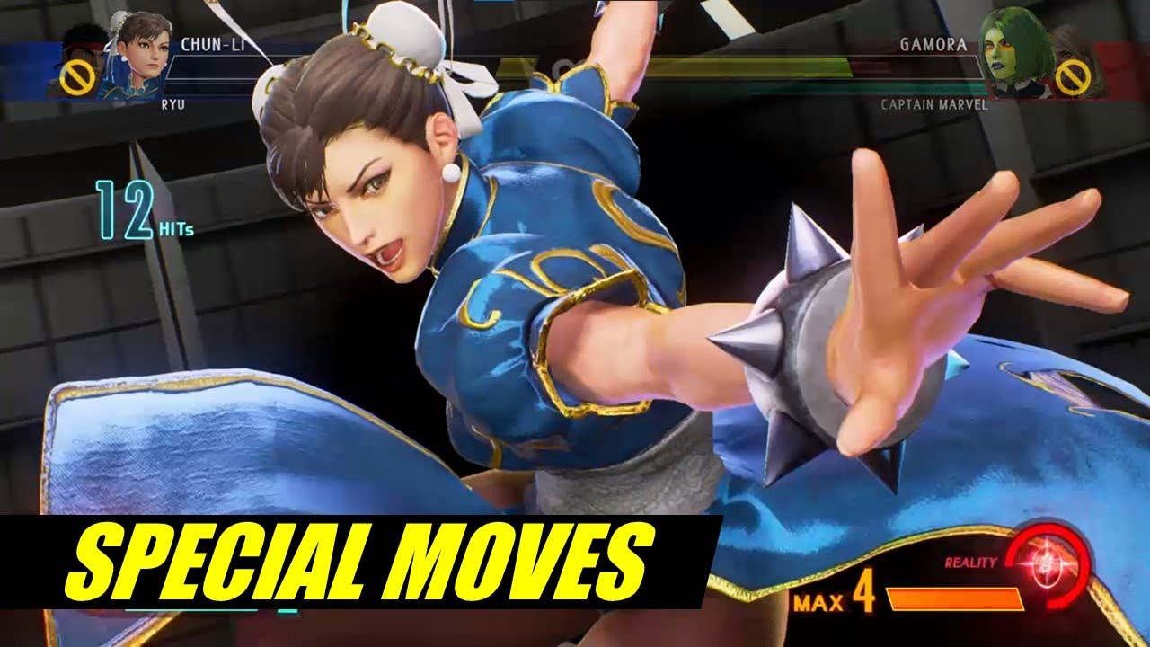 Chun-Li's Special Moves in Marvel vs. Capcom: Infinite - YouTube