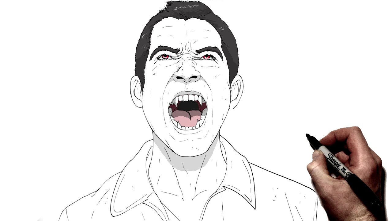 How To Draw Scott McCall | Step By Step | Teen Wolf Movie - YouTube