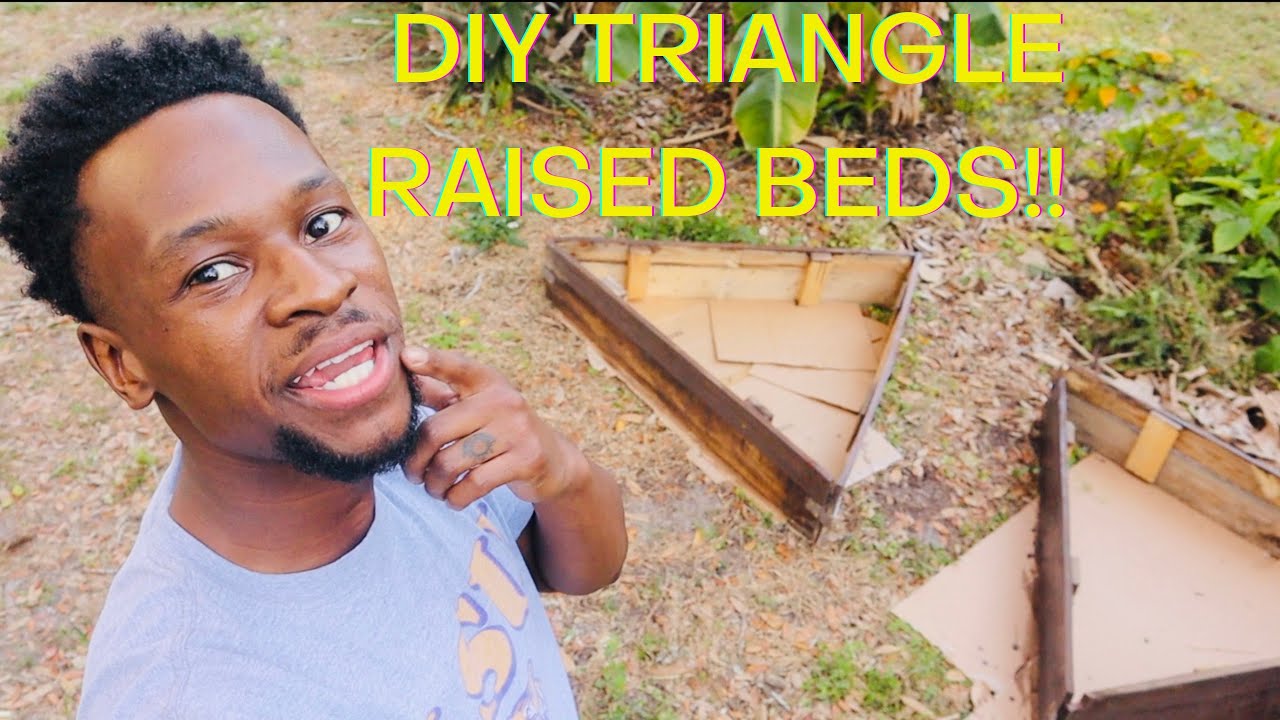 HOW TO BUILD TRIANGULAR RAISED BEDS FOR GARDENING!!! New Shape for the ...