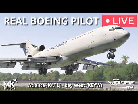 Boeing 727 Super 27 Expansion | Flying into MK Studios Key West Intl | MSFS 2024