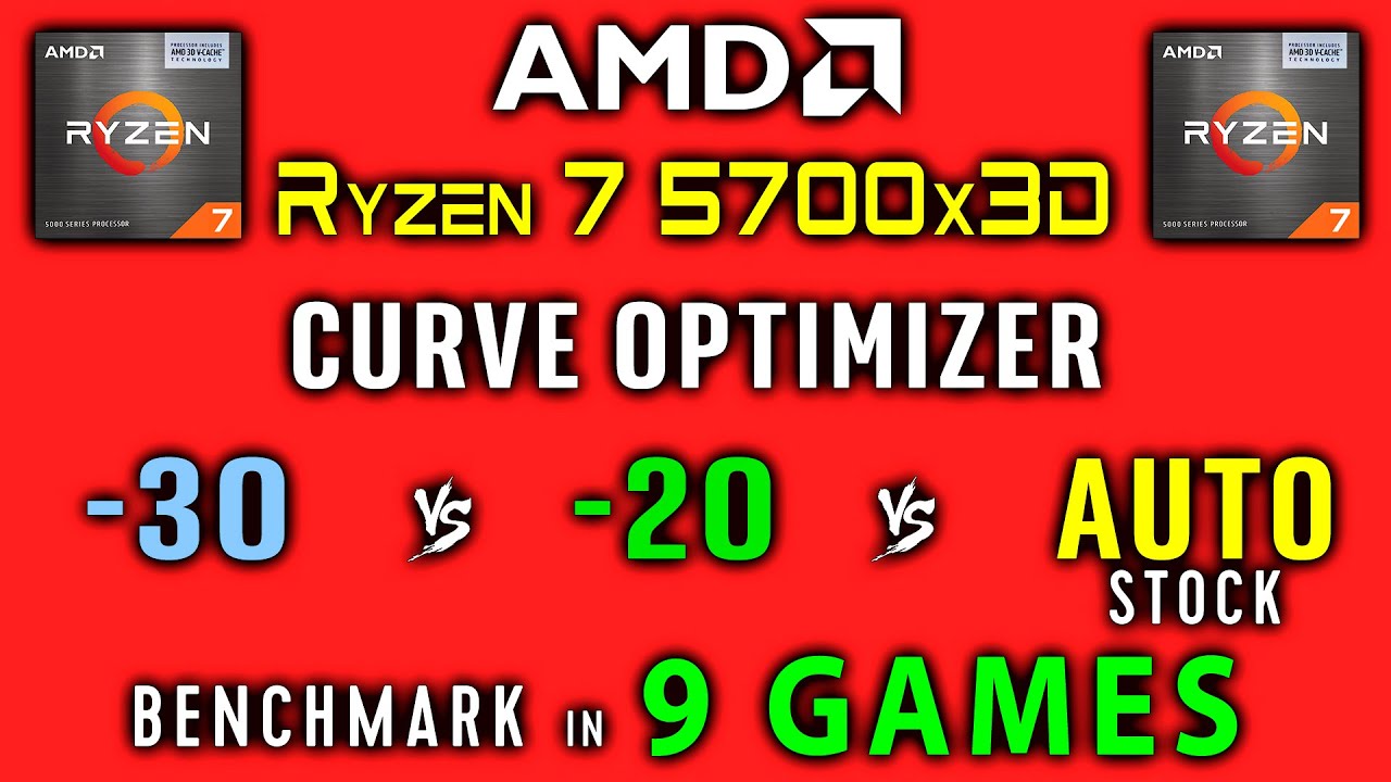 Ryzen 7 5700x3D Curve Optimizer - gaming performance Benchmark ...