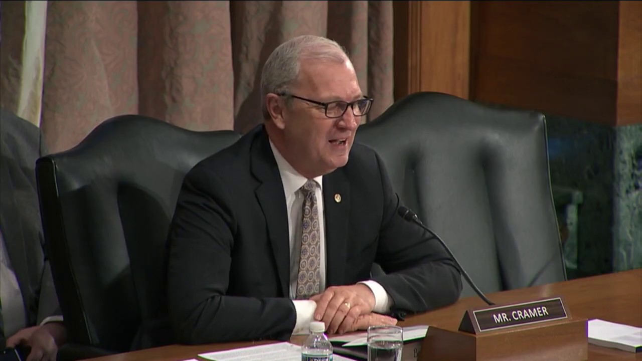Senator Cramer at Banking Committee Hearing on "Oversight of the ...