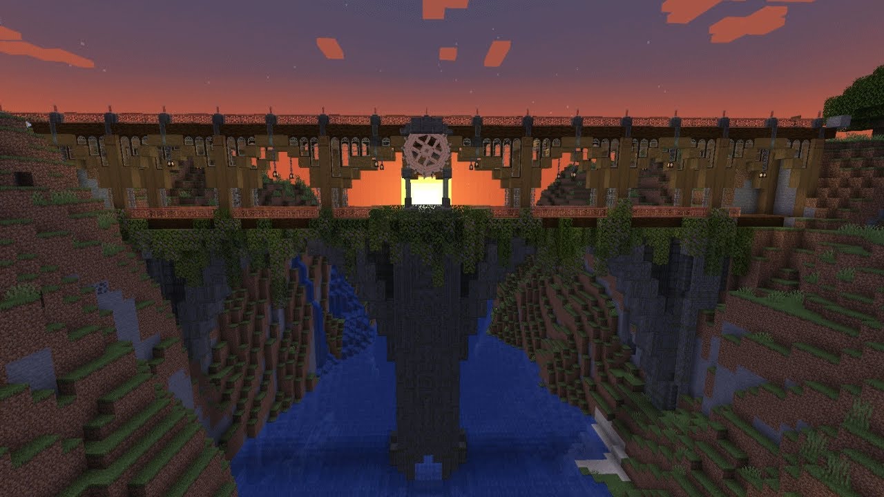 Train Bridge (Schematic Cannon Montage) - MeoCraft Create SMP - YouTube