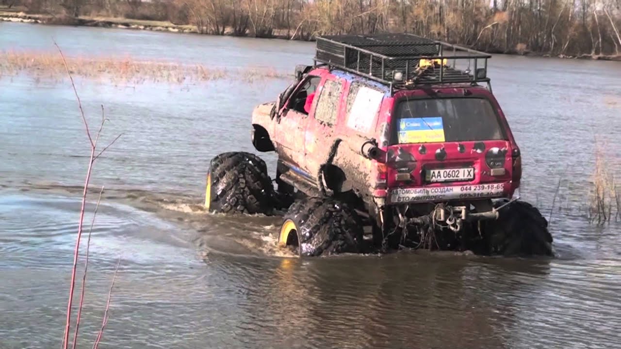 offroad 4x4 Toyota and deep water - YouTube