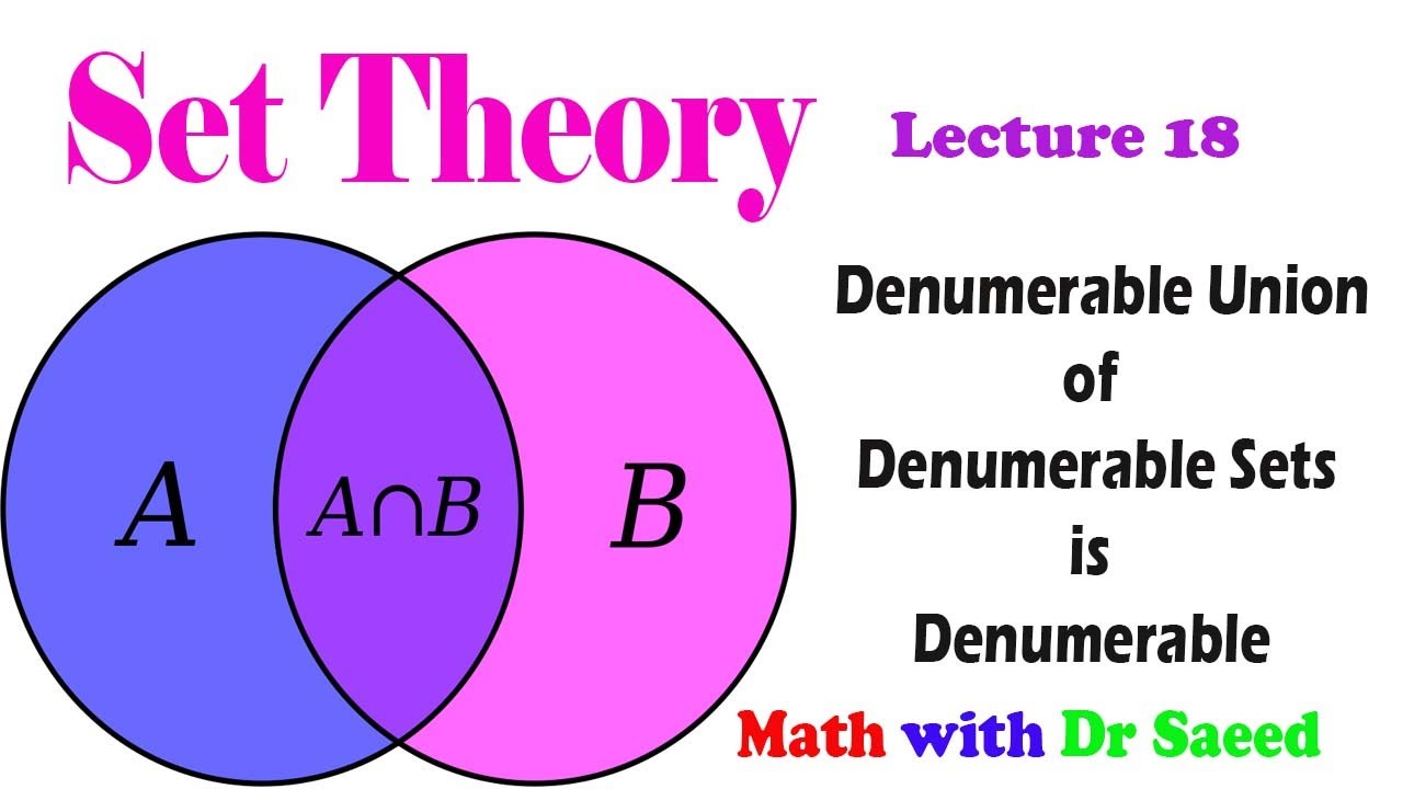 Set Theory Lec 18 || Prove that Denumerable Union of Denumerable sets ...