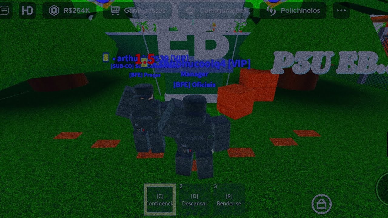Treinamento Físico do BFE. EB: P3U EB NO ROBLOX: EXÉRCITO BRASILEIRO V1 ...