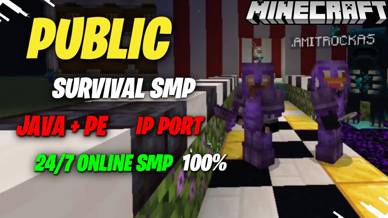 Survival 🥰 Public Smp Server Minecraft Java + pe 1.19+ | best smp ...