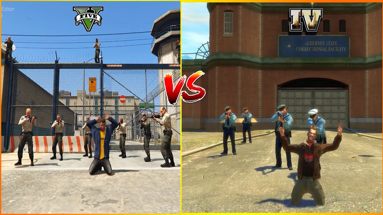 GTA 5 Prison Vs GTA 4 Prison ( Which one is Best )? - YouTube