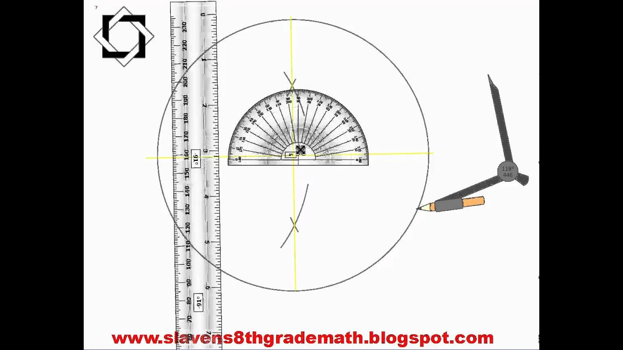 how to construct intersecting squares constructed drawings - YouTube
