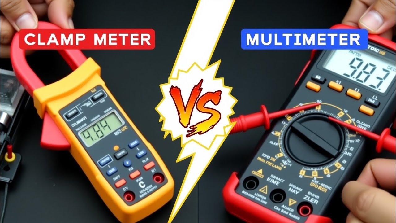 Difference between multimeter and clamp meter - YouTube