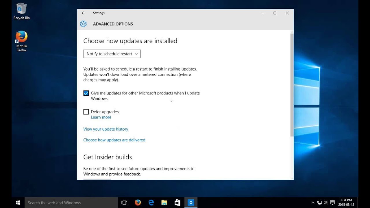 ️ Windows 10 - Start Windows Update - Windows Update Settings - YouTube
