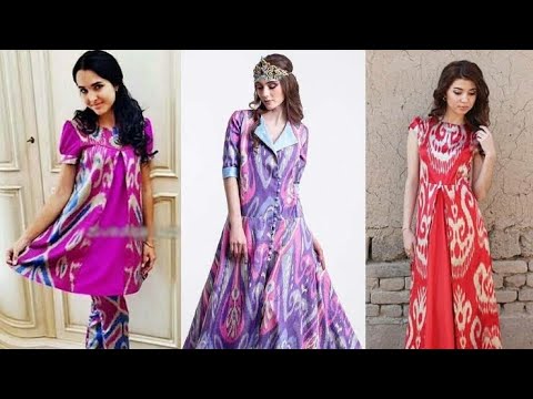 Миллий атлас ва адрас куйлаклар фаони Milliy atlas va adras ko'ylaklar ...