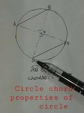 circle chord Properties of circle #shorts study techniques - YouTube