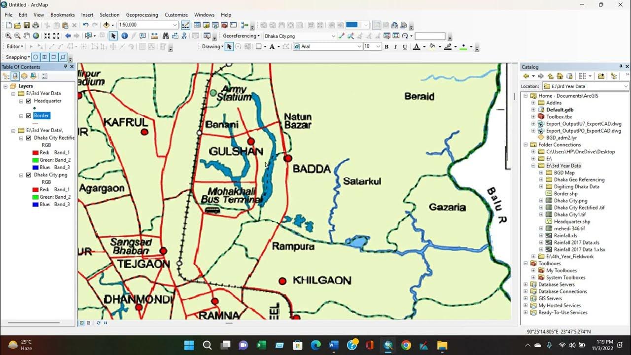 Map Digitizing 01 (Creating Shape File) - YouTube