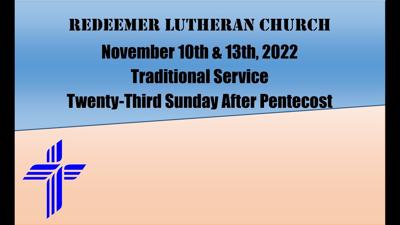 November 13th, 2022 Traditional Service - YouTube