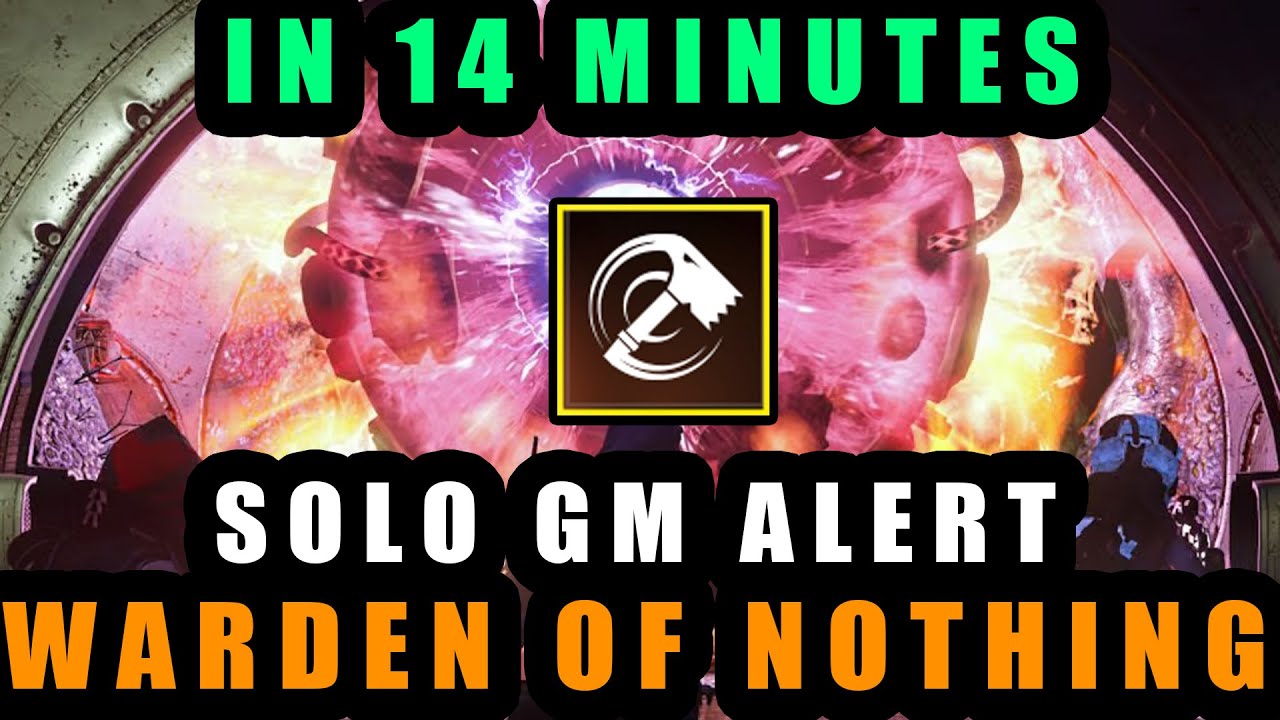 Bonk Titan Solo Grandmaster Warden Of Nothing In 14 Minutes [Destiny 2 ...