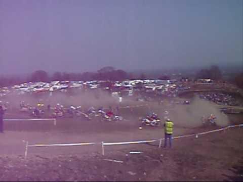Langrish Sidecar GP first turn crash.wmv - YouTube