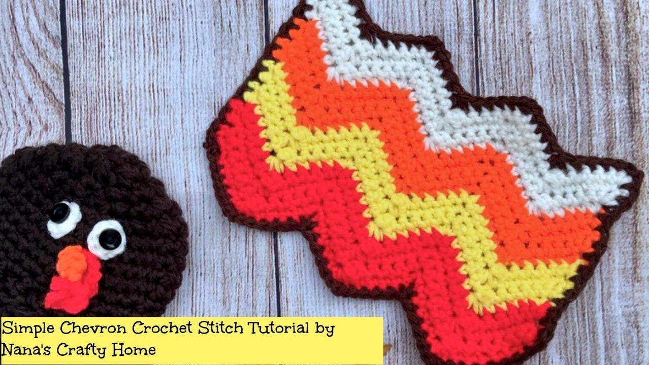 Simple Chevron Crochet Stitch Tutorial - YouTube