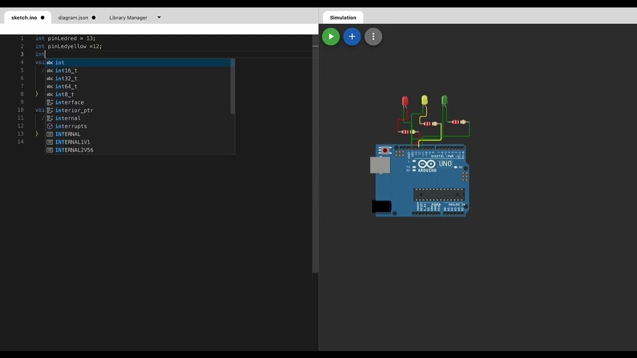 mudah dan cepat..... percobaan traffic light berbasis arduino dengan simulasi di Wokwi - YouTube