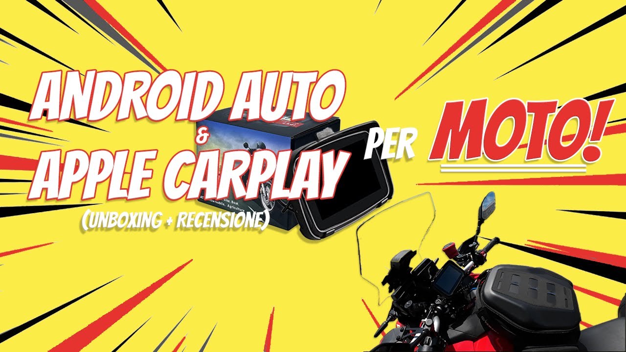 APPLE CARPLAY e ANDROID AUTO per MOTO! NAVIGATORE MOTO UNBOXING ...