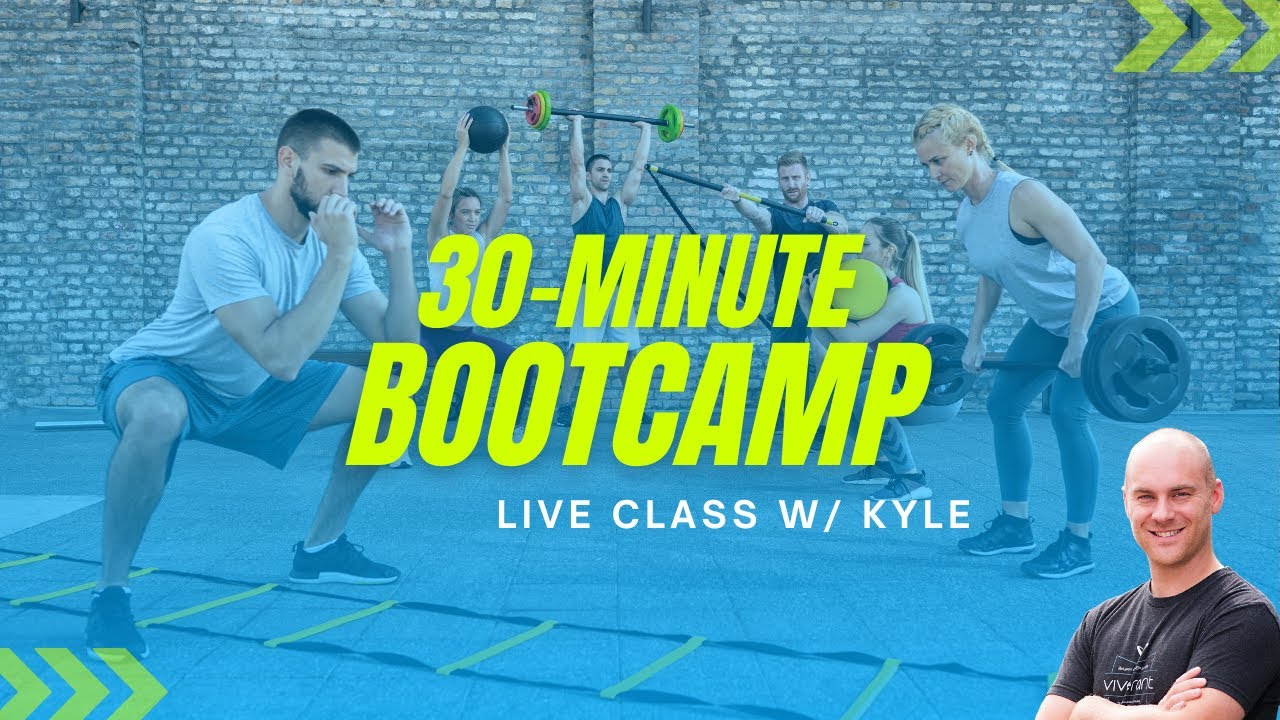 Bootcamp | 12PM CT Live Class w/ Kyle | Full body high intensity - YouTube