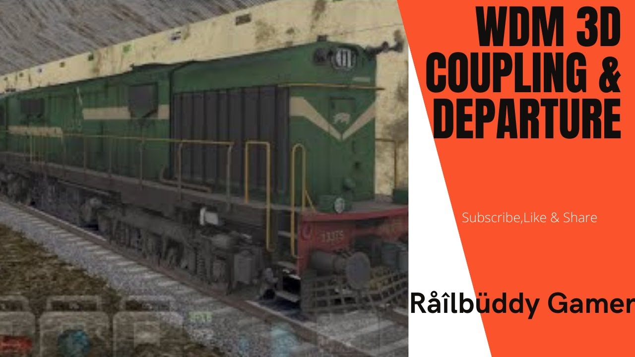 WDM3D Coupling and departure at Satna Jn #wdm3d #indianrailways # ...