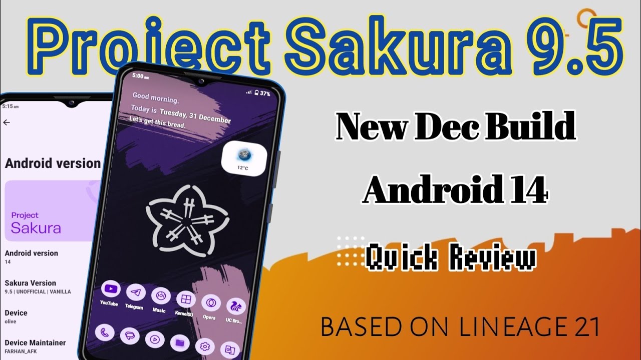 Project Sakura 9.5 EOL ! Android 14 Stable & Smooth ! Latest new custom ...