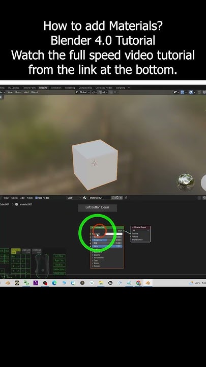 How to add Materials? Blender 4.0 @Tutorial #Diffuse #Normal #Roughness ...
