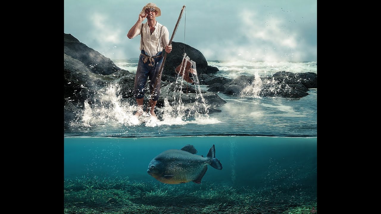 PHOTOSHOP | Manipulation [ Fisherman ] Speed Art - YouTube