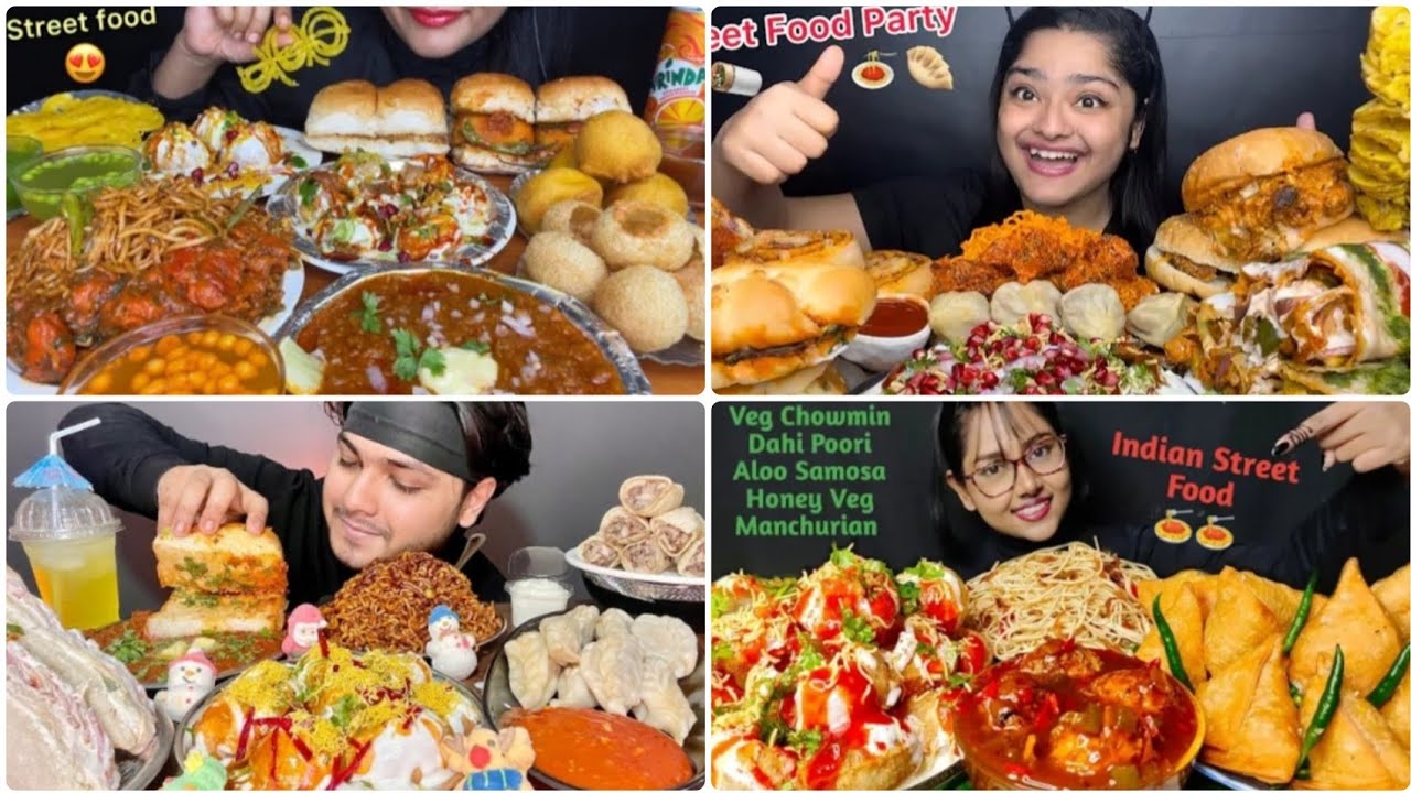 INDIAN ASMR| EATING| STREET FOOD😍| MUKBANG| FOODLOVER| YUMMY FOOD🤤 ...