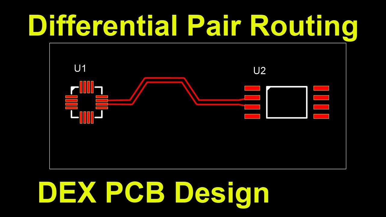How to Quickly Manually Route a Differential Pair - YouTube