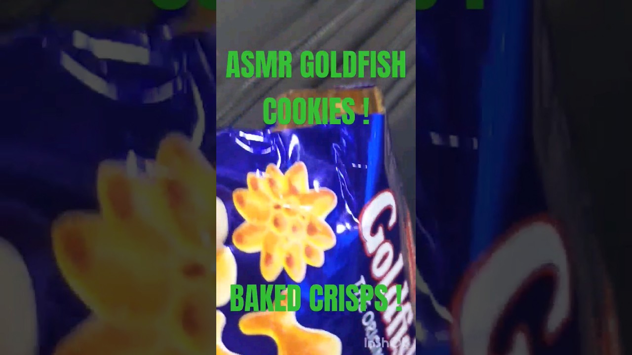 ASMR BAKED GOLDFISH COOKIES! - YouTube